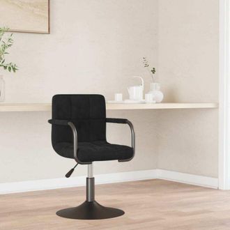 vidaXL Tabouret de bar Noir Velours vidaXL