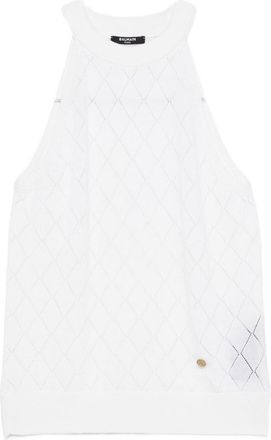 Balmain Top - Wei&szlig;