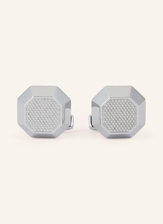 HUGO BOSS Manschettenkn&ouml;pfe Metaloct silber