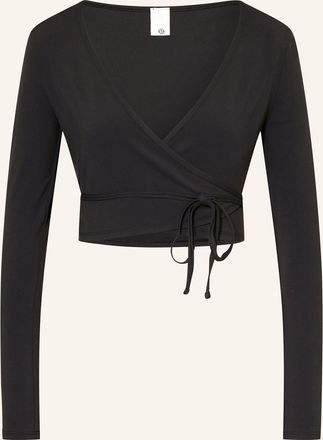 lululemon Lululemon Wickelshirt Nulu Long-Sleeve Cropped Wrap schwarz