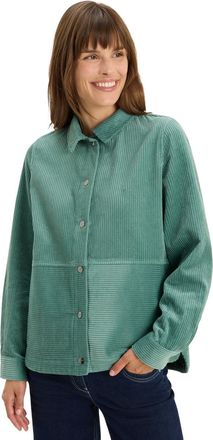 Cecil Damen 2116780 Cord Overshirt mit Knöpfen, Jewel Green, XL