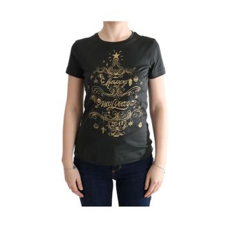 Dolce & Gabbana Gr&uuml;nes Print T-Shirt 2017 Design - - Tops - Damen - Schwarzk - M