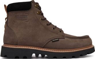 Palladium Schn&uuml;rschuhe Palladium Trooperlite Grit Zip 04985-249-M Dunkelbraun