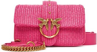 Pinko Handtasche Love One Mini Slouchy Fl PE 25 PLTT 104340 A2CF Rosa