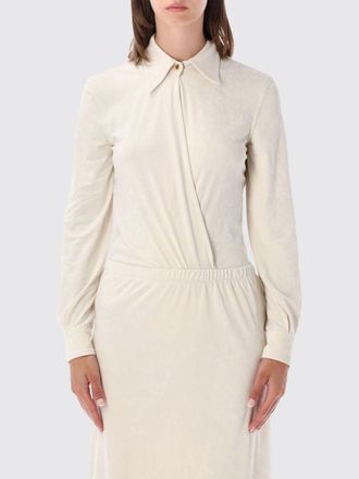 Alberta Ferretti Slim-Fit-Top im Hemdenstil mit klassischem Kragen und langen &Auml;rmeln