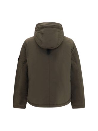Stone Island Mens Padded Micro Twill Jacket Coal Grey Down Coat