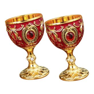 Cabilock 2 St&uuml;ck Gepr&auml;gte Kleine Lik&ouml;rgl&auml;ser aus Robustem Glas mit Whiskey Motiv Antike Spirituosengl&auml;ser f&uuml;r Wein Whisky und Cocktails Wiederverwendbar f&uuml;r Ha