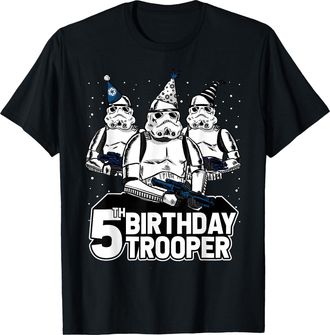 Star Wars Stormtrooper Party Hats Trio 5th Birthday Trooper T-Shirt
