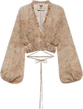 Aniye By Femme, Blouses et Chemises, Beige, Taille: 42 FR camicie Viscosa