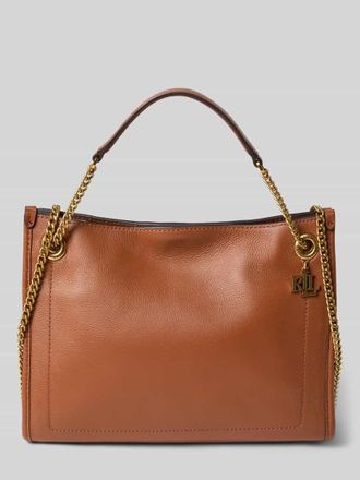 Lauren Ralph Lauren Lederhandtasche mit Label-Anh&auml;nger