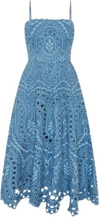Charo Ruiz Ibiza Femme, Robes, Bleu, Taille: 42 FR Glimmer Midi Dress