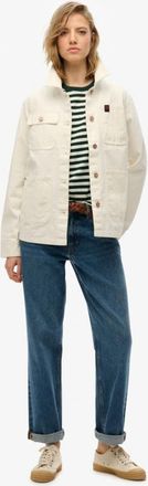 Superdry Chore - Veste - Blanc cass&eacute;
