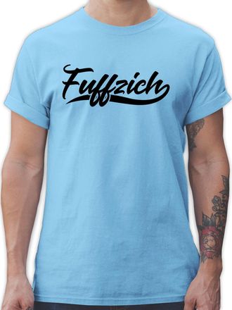 Shirtracer T-Shirt Herren - Fuffzich I F&uuml;nfzig I 50. Geburtstag 50 Jahre I 50er Geburtstag - L - Hellblau - 50-Geburtstag Tshirt Shirts zum 50ste 50.Geburtstag 5