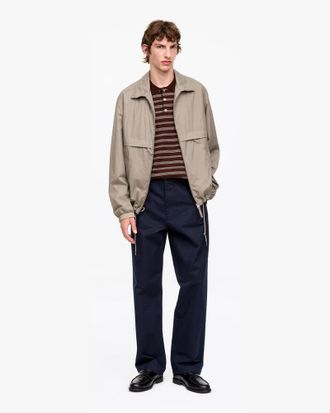 Arket Weite Workwear-Chinohose -Blau