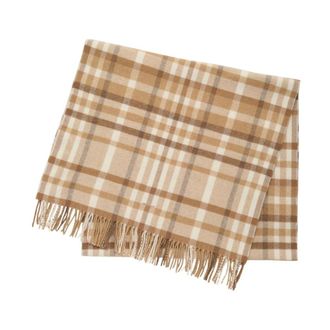 GANT Karierter Wollschal - - Accessories - Damen - Beige - ONE SIZE