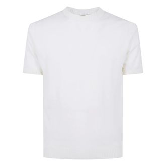 FILIPPO DE LAURENTIIS Homme, Tops, Blanc, Taille: 3XL Pull &agrave; Manches Courtes et Col Rond