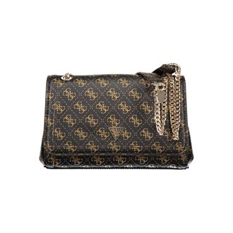 Guess Braune Polyethylen-Handtasche