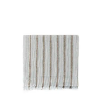 Saison 1865 Foulard ray&eacute; en lin