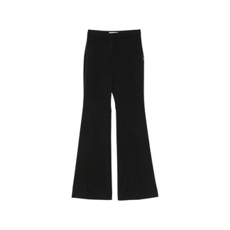 Sportmax Femme, Pantalons, Noir, Taille: 34 FR Wide Pantalons