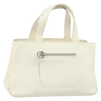 Ferragamo Pre-owned Lederhandtasche - - Pre-owned - Damen - Wei&szlig; - ONE SIZE