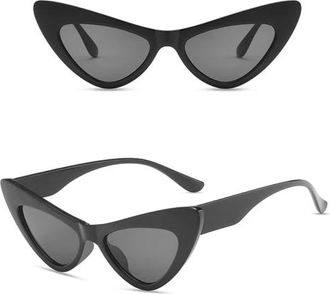 Generic Lunettes de soleil tendance en forme doeil de chat pour femmes, style europ&eacute;en am&eacute;ricain, couleur bonbon, lunettes de soleil tendance pour femmes, noi
