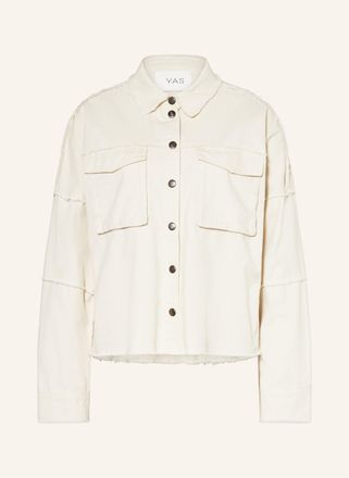 Y.A.S. Jeansblouson Mit Schmucksteinen weiss