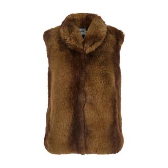Apparis Braune M&auml;ntel Laila Mink Vest - - Jackets - Damen - Braun - M
