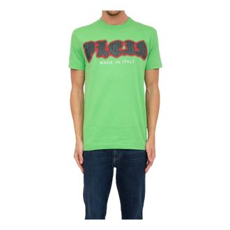 Philipp Plein Homme, Tops, Vert, Taille: M T-Shirt en Coton