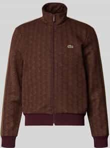 Lacoste Regular Fit Sweatjacke mit Monogramm-Print