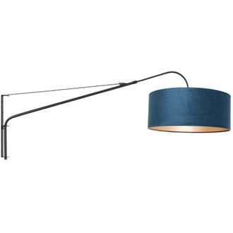 Steinhauer Steinhauer - Applique chambre lampe liseuse orientable velours bleu noir mat