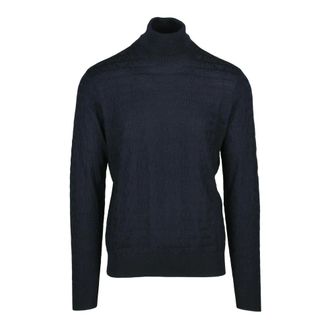 Emporio Armani Herren, Strickwaren, Blau, LGr&ouml;&szlig;e