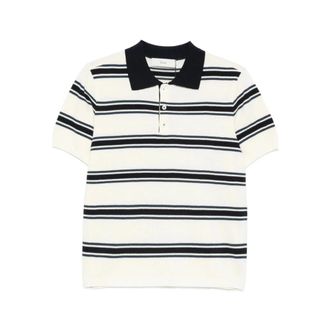 Dunst Gestreiftes Polo-Strickoberteil - - Tops - Damen - Mehrfarbig - S
