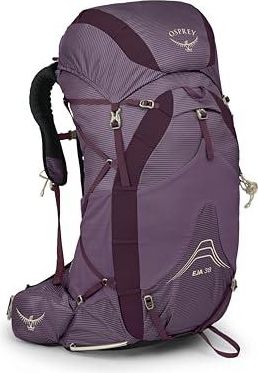Osprey Eja 38 Sac à dos ultra léger pour femme (lot de 1), Obscurité pourpre, WM/L