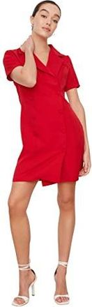 Trendyol Mini Blazer Regular Dress Robe, Rouge, 60 Femme