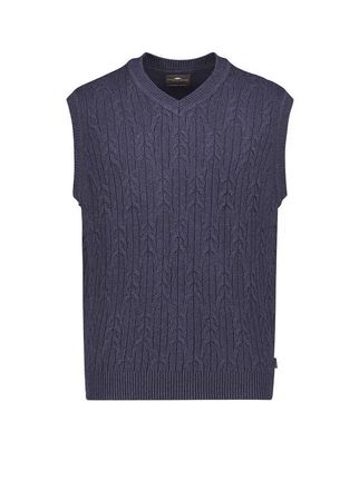 Fynch-Hatton Fynch-Hatton Herren Pullover blau unifarben