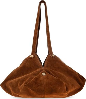 Versace Femme, Sacs, Brun, Taille: ONE Size Protea Suede Shoulder Bag