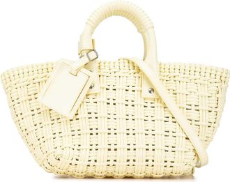 Balenciaga Hobo Bags - Faux Leather Bistro Panier XS - Gr. unisize - in Gelb - f&uuml;r Damen