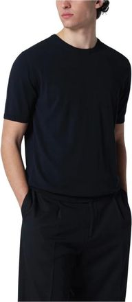 Roberto Collina Homme, Tops, Bleu, Taille: XL Girocollo MC
