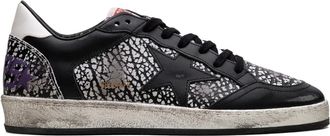 Golden Goose Ball Star Sneakers mit Print - Schwarz