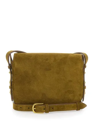 SOEUR Womens Crossbody Bag Bellissima Mini Brown Leather Cow Shoulder