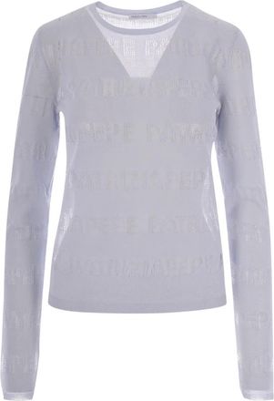 Patrizia Pepe Femme, Pulls, Gris, Taille: 38 FR Tricot &agrave; col rond