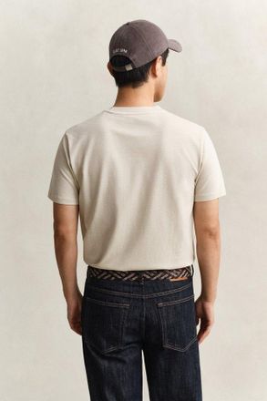 GANT T-Shirt TONE PIQUE Regular fit mit Rundhalsausschnitt