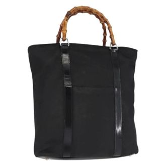 Gucci Pre-owned Nylon Tote Bag - - Pre-owned - Damen - Schwarzk - ONE SIZE