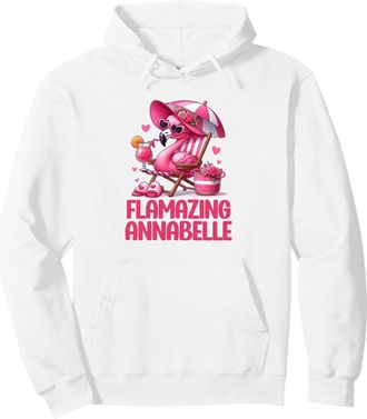 BDAZ Faszinierender tropischer Strandausflug mit Annabelle Pink Flamingo Pullover Hoodie