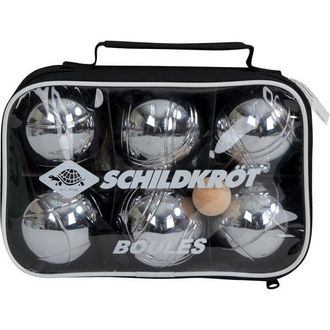 Schildkrot Fitness Boccia BOULE/BOCCIA Set, 2x3 Stahlkugeln+Zielkugel in Tragetasche