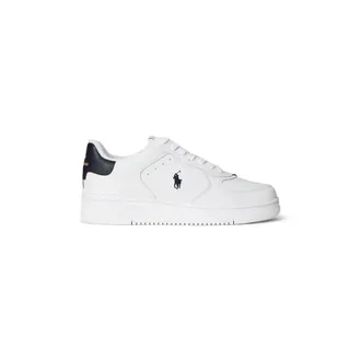 Polo Ralph Lauren Homme, Chaussures, Blanc, Taille: 41 EU Masters Court Leather Baskets