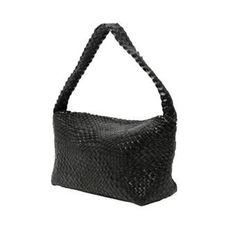 Ibeliv Aura Sac Cabas En Cuir Tress&eacute; - Femme - Sacs - Noir - Taille: ONE Size