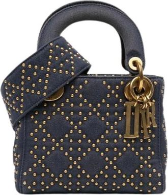 Dior Sac Lady Dior doccasion - Femme - Pre-owned - Bleu - Taille: ONE Size