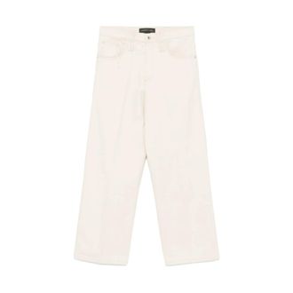 Federico Cina Homme, Jeans, Beige, Taille: XS Ecru Jeans Classiques Cinq Poches