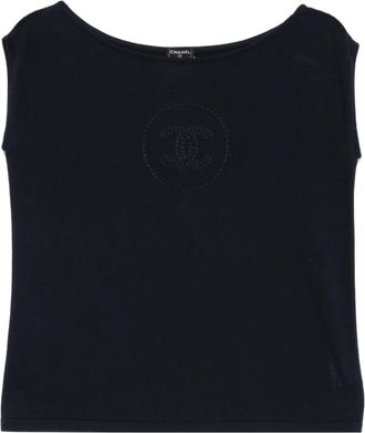 Chanel haut en coton - Bleu